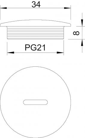 Şurub de blocare, filet PG | OBO